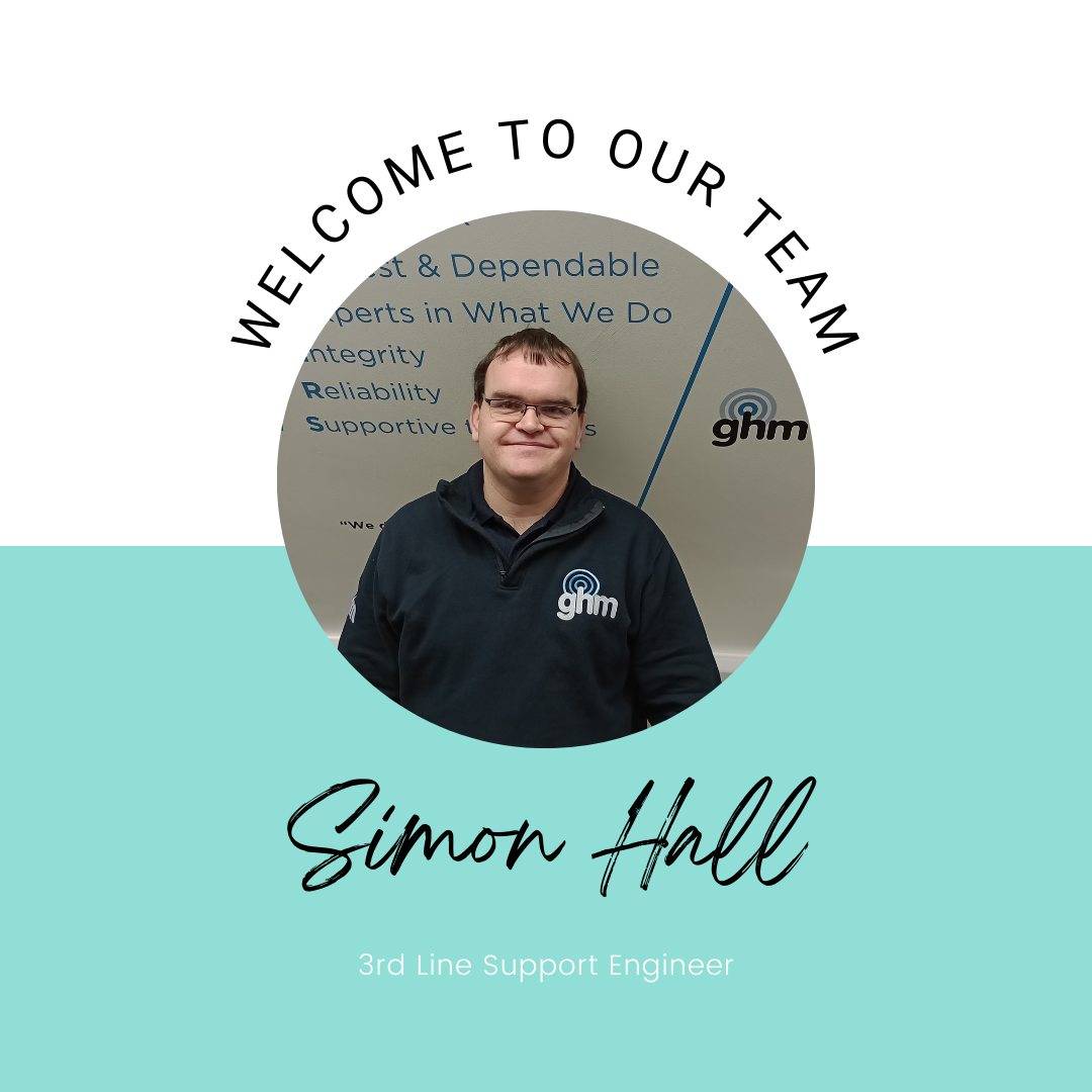 Simon Hall Joins GHM Care Telephone and IT Engineering Team - GHM Care
