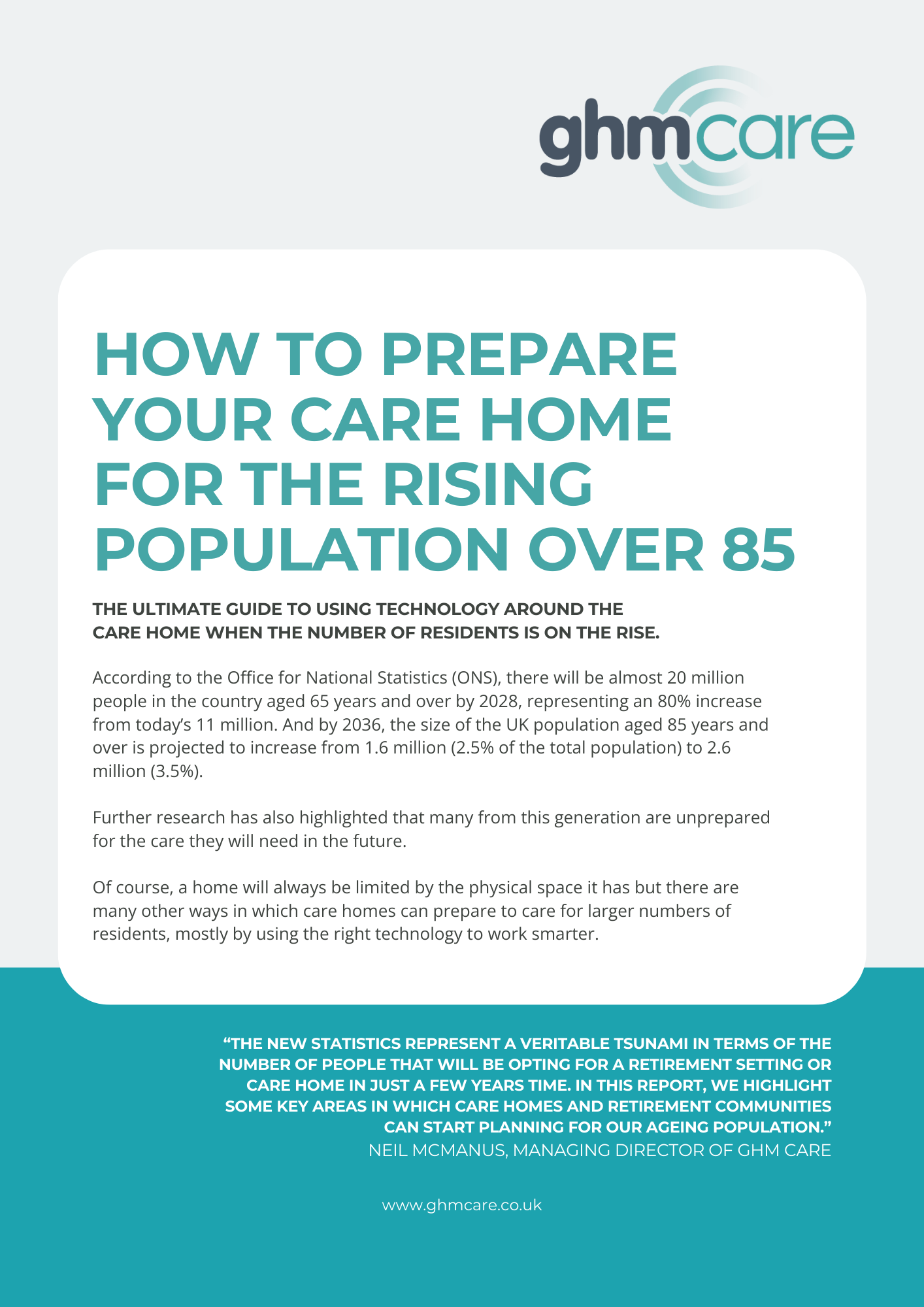 Download: How to prepare your care home for the ageing population - GHM Care